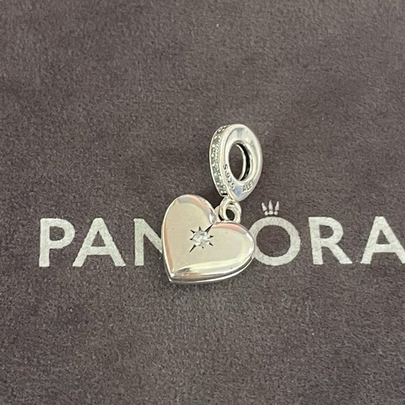 Pandora | Jewelry | Pandora Openable Heart Locket Dangle Charm | Poshmark